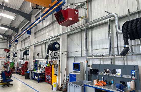 Exhaust Hose Reels | Vehicle Exhaust Extraction | Auto Extract Systems